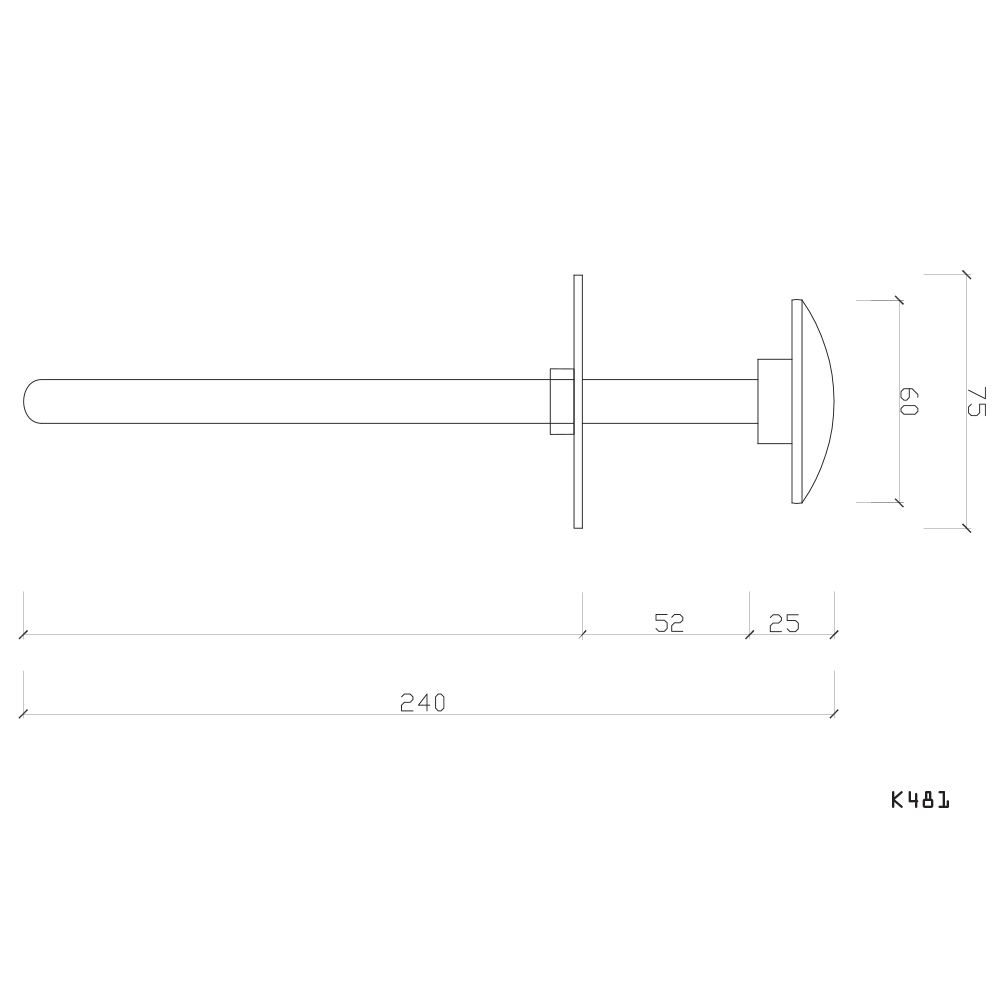 KASON 'A' TYPE INSIDE RELEASE PUSH FOR 56SER LATCH | Ace Doors